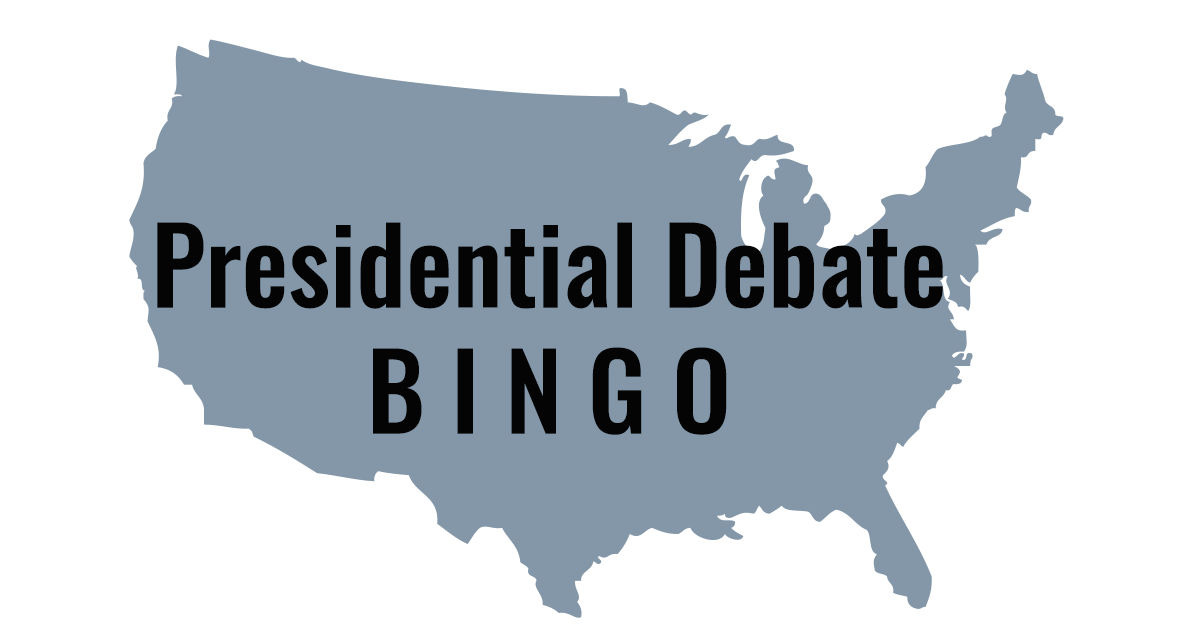 Presidential Debate Bingo